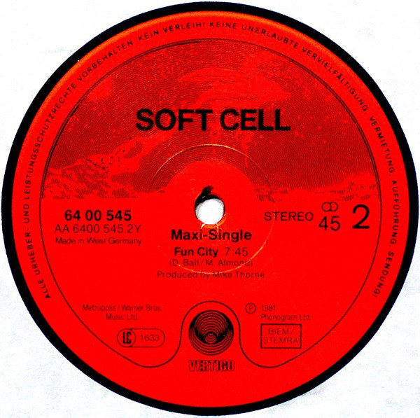 Soft Cell – Say Hello, Wave Goodbye (12″, Maxi) – akerrecords.nl