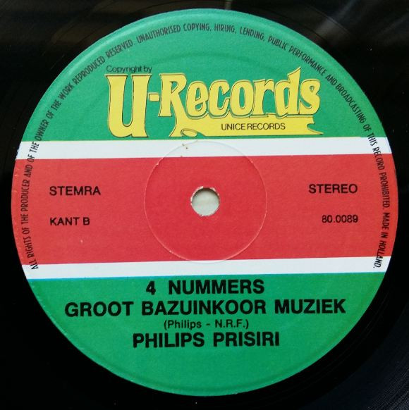 Philips Prisiri – Groot Bazuinkoor Muziek (LP) – akerrecords.nl