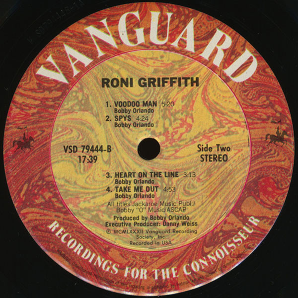 Roni Griffith – Roni Griffith (LP, Album) – akerrecords.nl