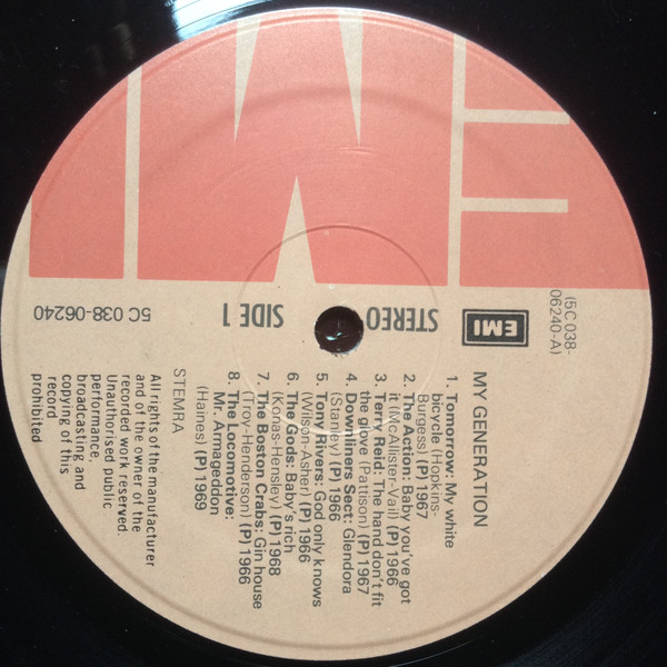 Various – My Generation (LP, Comp) – akerrecords.nl