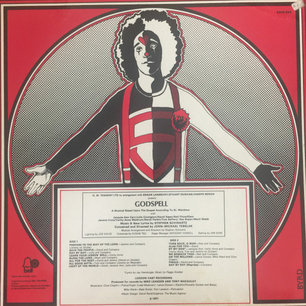 Various – Godspell. Original London Cast (LP, Album) – akerrecords.nl