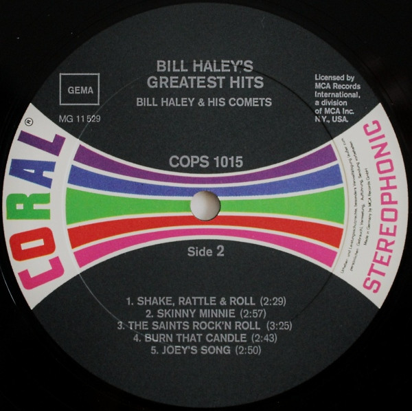 Bill Haley And His Comets – Bill Haley’s Greatest Hits! (LP, Comp ...