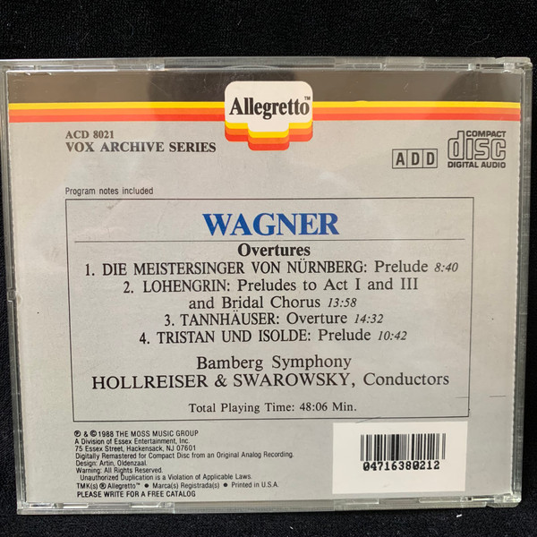 Richard Wagner – Bamberger Symphoniker, Heinrich Hollreiser & Hans ...