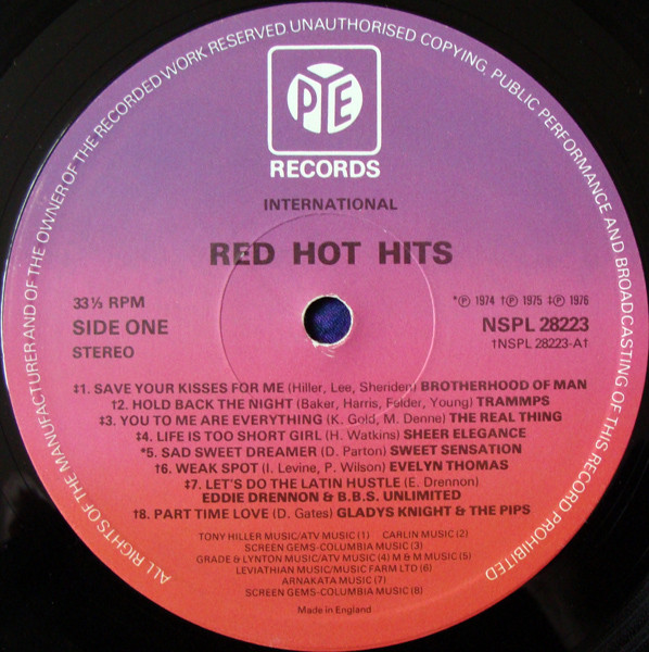 Various – Red Hot Hits! (LP, Comp) – akerrecords.nl