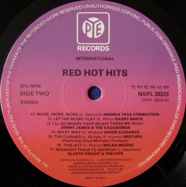 Various – Red Hot Hits! (LP, Comp) – akerrecords.nl