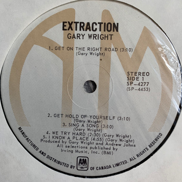 Gary Wright – Extraction (LP, Album) – akerrecords.nl