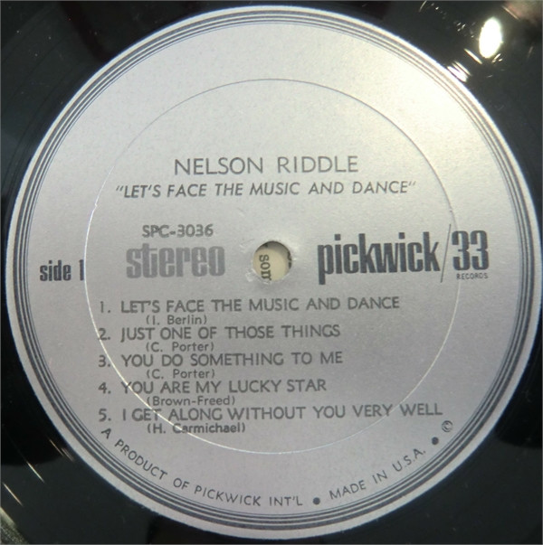 Nelson Riddle And His Orchestra – Let’s Face The Music & Dance! (LP ...
