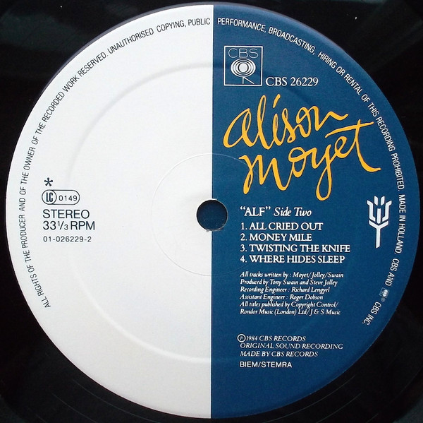 Alison Moyet – Alf (LP, Album) – akerrecords.nl