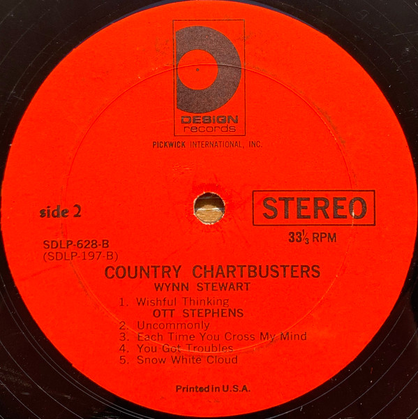 Various – Country Chartbusters (LP, Comp) – akerrecords.nl