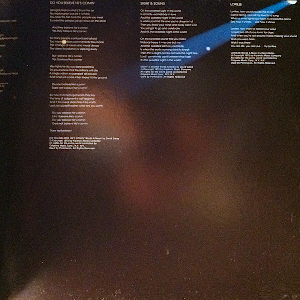 David Gates – First (LP, Album, Gat) – akerrecords.nl