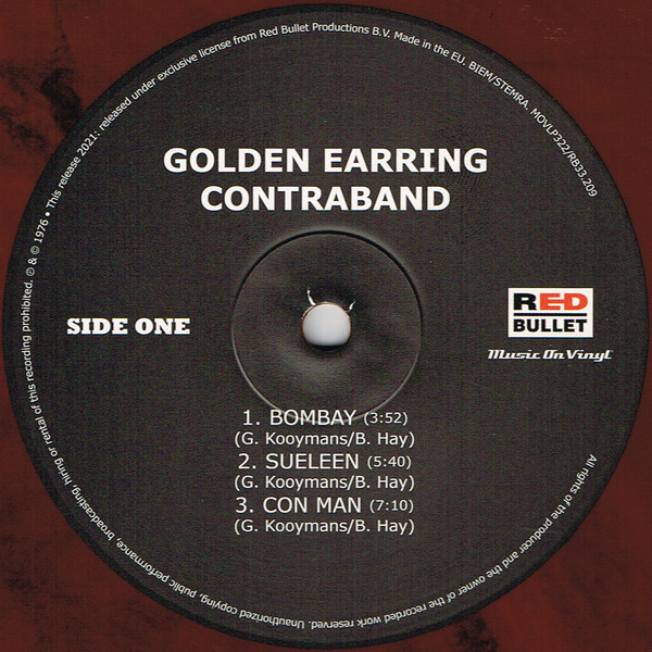 Golden Earring – Contraband (LP, Album, Ltd, RE, “S) – akerrecords.nl