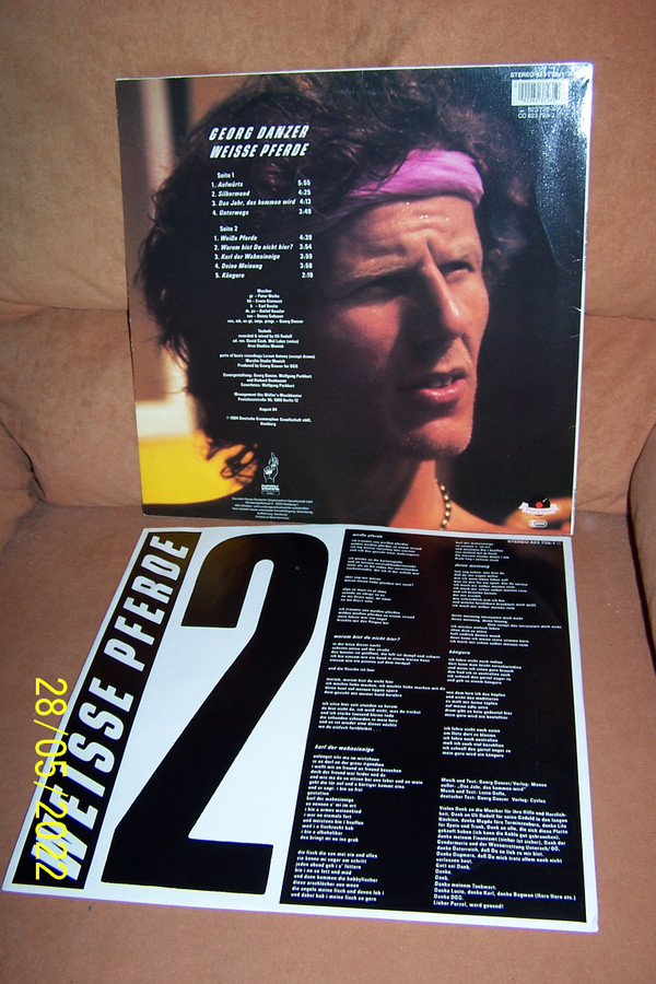 Georg Danzer – Weiße Pferde (LP, Album) – akerrecords.nl