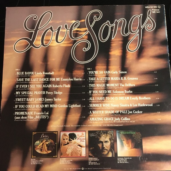 Various – Love Songs (LP, Comp) – akerrecords.nl