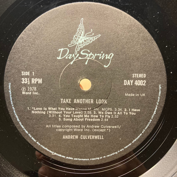 Andrew Culverwell – Take Another Look (LP, Album, bla) – akerrecords.nl