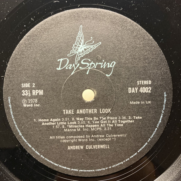 Andrew Culverwell – Take Another Look (LP, Album, bla) – akerrecords.nl