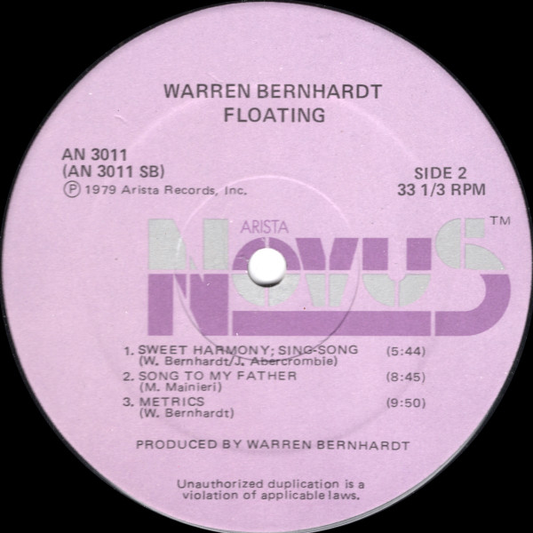 Warren Bernhardt – Floating (LP, Album) – akerrecords.nl