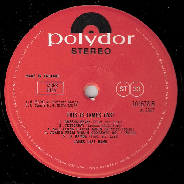 James Last – This Is James Last (LP, Album) – akerrecords.nl
