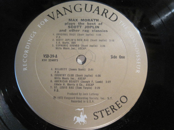 Max Morath – Max Morath Plays The Best Of Scott Joplin And Other Rag ...