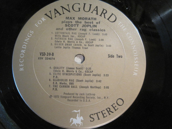 Max Morath – Max Morath Plays The Best Of Scott Joplin And Other Rag ...