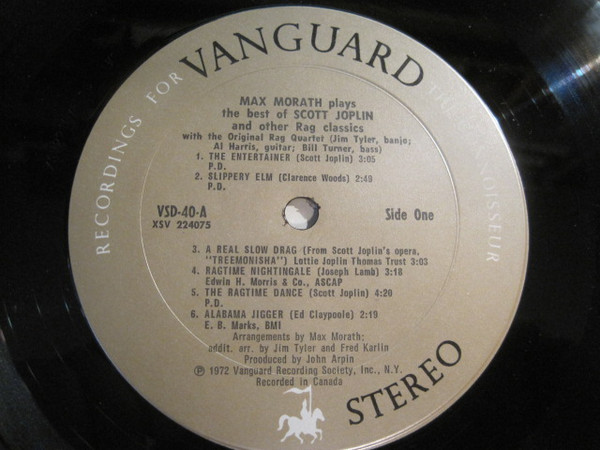 Max Morath – Max Morath Plays The Best Of Scott Joplin And Other Rag ...
