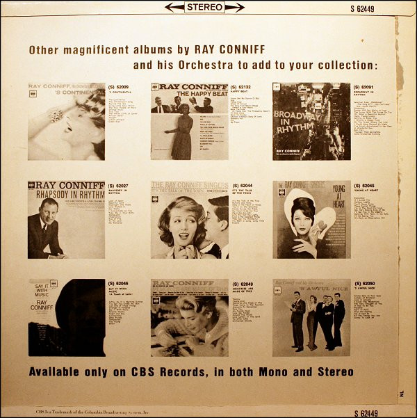 Ray Conniff And The Singers – Invisible Tears (LP, Album) – akerrecords.nl