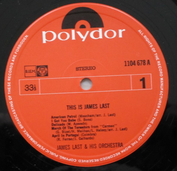 James Last – This Is James Last (LP, Album, RE) – akerrecords.nl