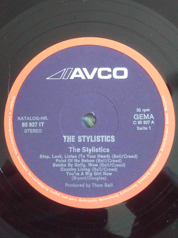 The Stylistics – The Stylistics (LP, Album) – akerrecords.nl