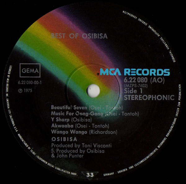 Osibisa – The Best Of Osibisa (LP, Comp, RE) – akerrecords.nl