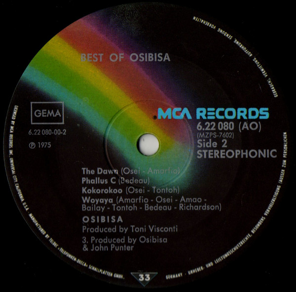Osibisa – The Best Of Osibisa (LP, Comp, RE) – akerrecords.nl