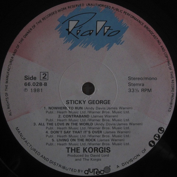The Korgis – Sticky George (LP, Album) – akerrecords.nl