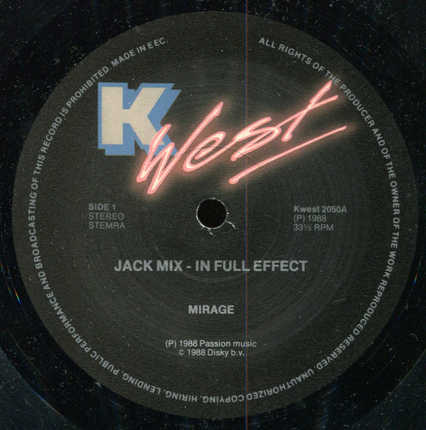 Mirage (12) – Jack Mix – In Full Effect (LP) – akerrecords.nl