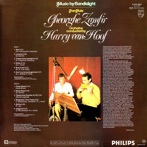 Gheorghe Zamfir, Harry van Hoof – Music By Candlelight (LP, Album ...