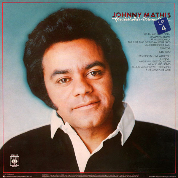 Johnny Mathis – Greatest Hits – Volume Four (LP, Comp) – akerrecords.nl
