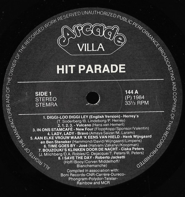 Various – Hit Parade (LP, Comp) – akerrecords.nl