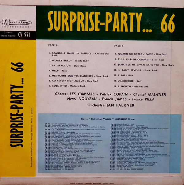 Les Gammas (3) – Surprise Party … 66 (LP) – akerrecords.nl