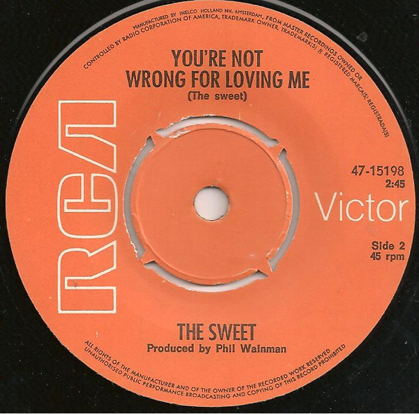 The Sweet – Funny, Funny (7″, Single) – akerrecords.nl