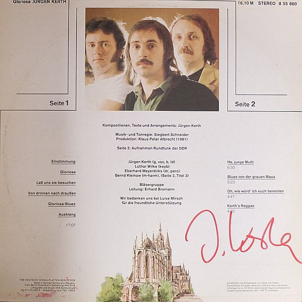 Jürgen Kerth – Gloriosa (LP, Album, Red) – akerrecords.nl