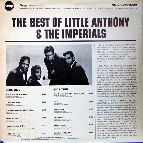 Little Anthony & The Imperials – The Best Of Little Anthony & The ...