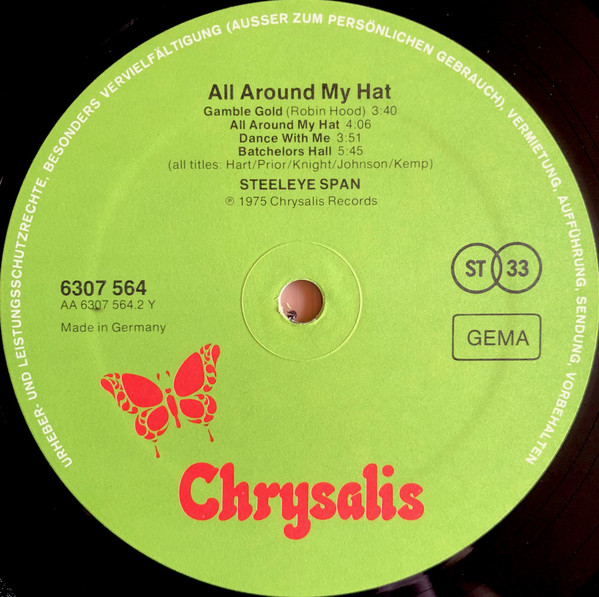 Steeleye Span – All Around My Hat (LP, Album) – akerrecords.nl