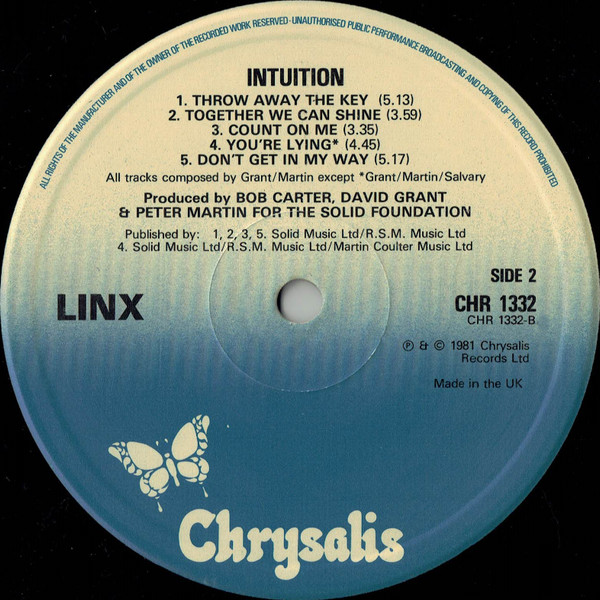 Linx – Intuition (LP, Album) – akerrecords.nl