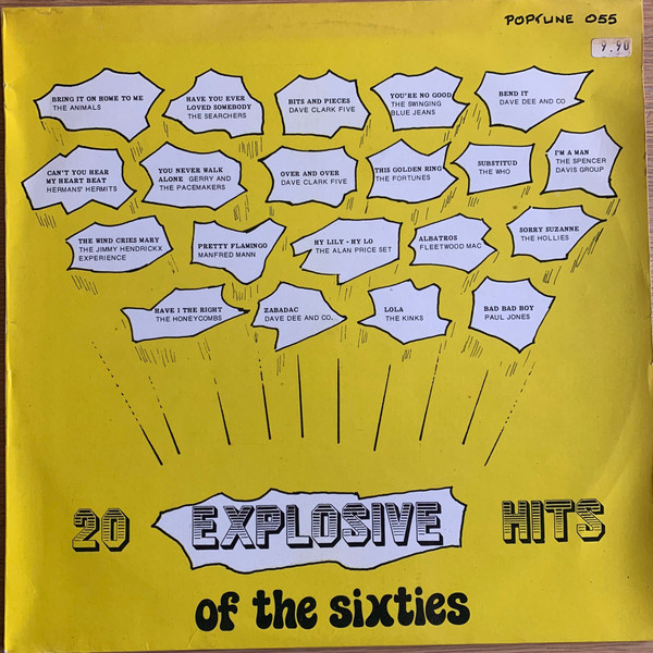 Various – 20 Explosive Hits Of The Sixties (LP, Comp) – akerrecords.nl