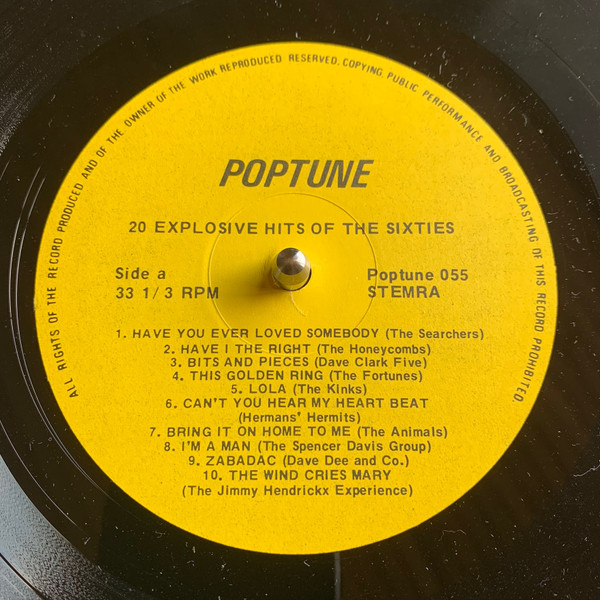 Various – 20 Explosive Hits Of The Sixties (LP, Comp) – akerrecords.nl