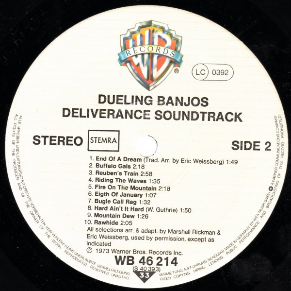 Eric Weissberg And Steve Mandell – Dueling Banjos From The Original ...