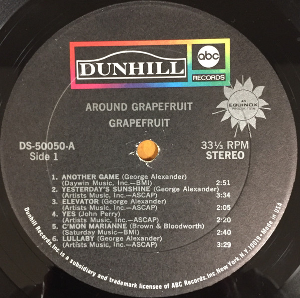Grapefruit – Around Grapefruit (LP, Album) – akerrecords.nl