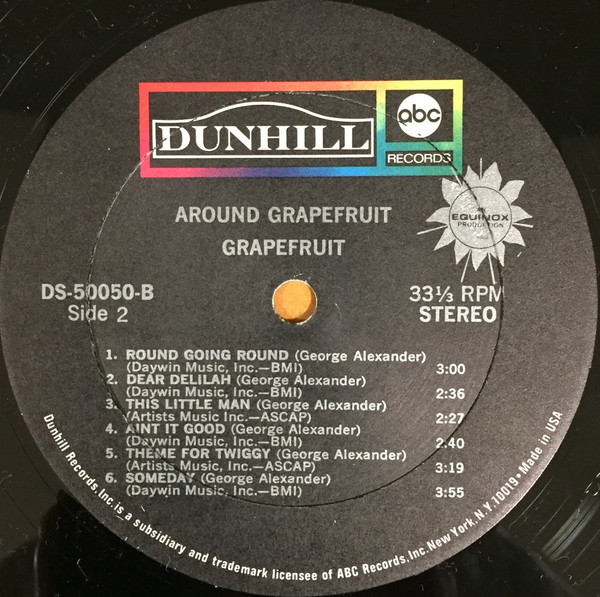 Grapefruit – Around Grapefruit (LP, Album) – akerrecords.nl