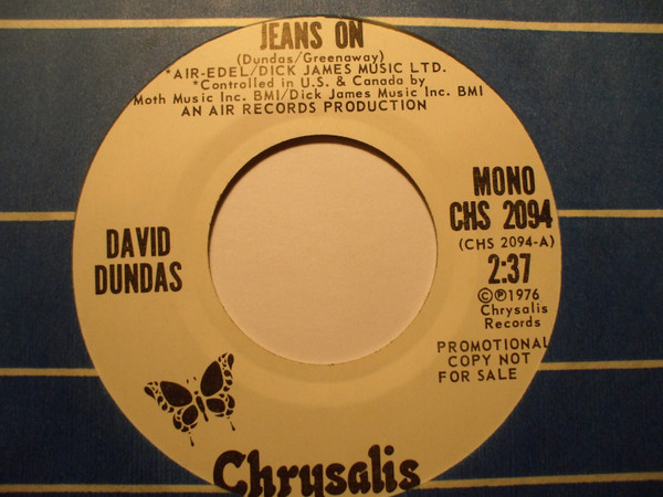 David Dundas – Jeans On (7″, Single, Promo) – akerrecords.nl