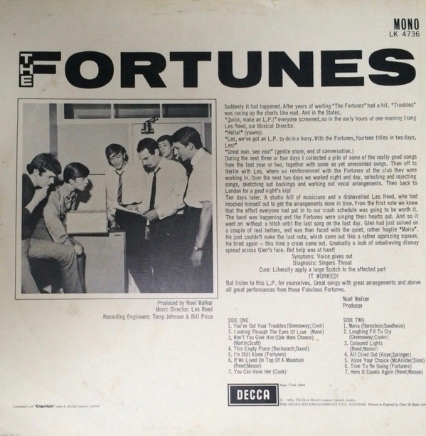 The Fortunes – The Fortunes (LP, Album, Mono) – akerrecords.nl