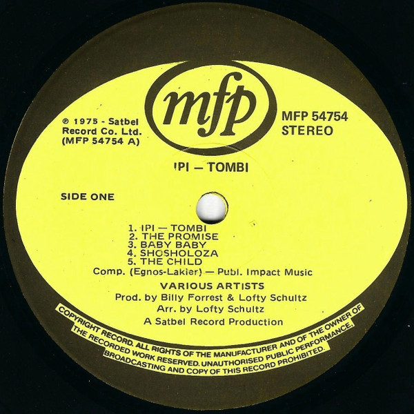Ipi-Tombi – Ipi Tombi (The Original Cast) (LP) – akerrecords.nl