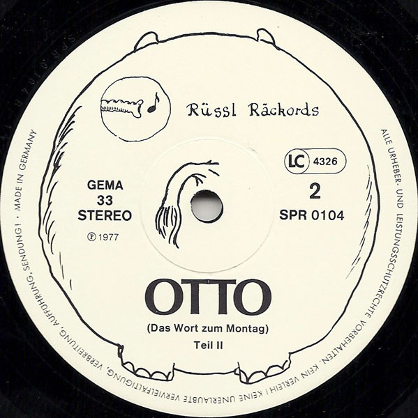 Otto Waalkes – Das Wort Zum Montag (LP, Album) – akerrecords.nl