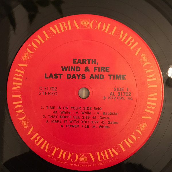 Earth, Wind & Fire – Last Days And Time (LP, Album, RE, Gat ...